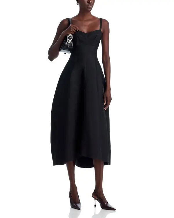 JIL SANDER Midi Bustier Dress