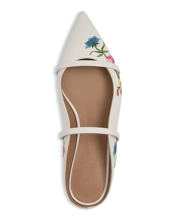 MALONE SOULIERS Maureen Pointed Flats - Milk/milk