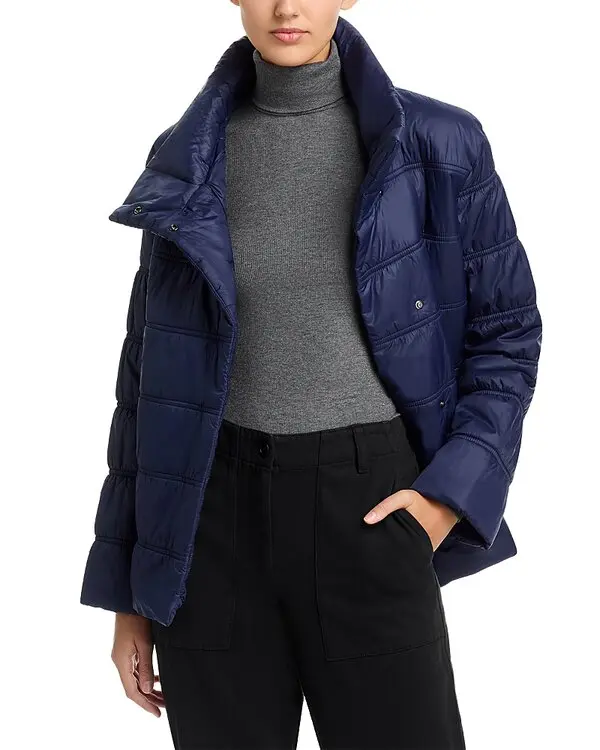 Eileen Fisher High Collar Puffer Coat