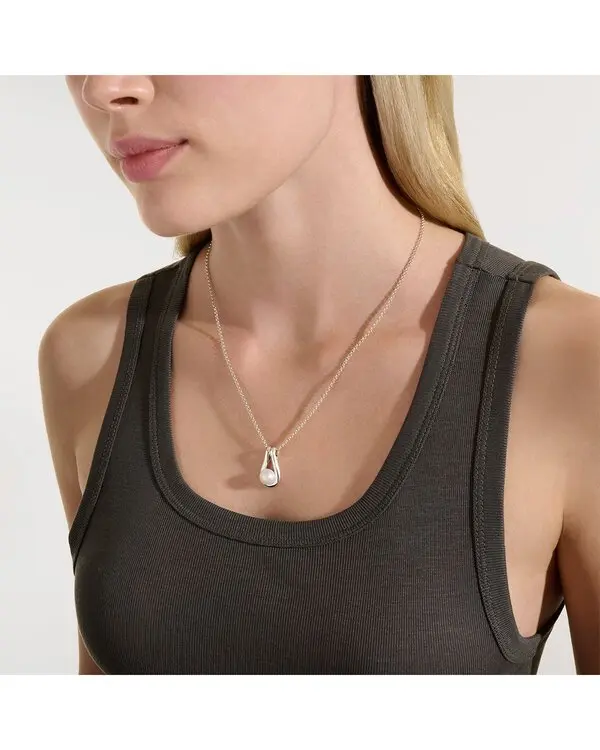 John Hardy Sterling Surf Pearl Pendant Necklace - Silver