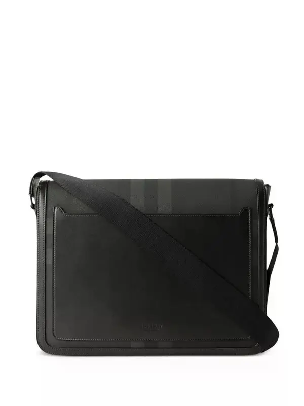Burberry Check Pattern Messenger Bag