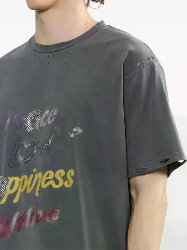 We11Done Slogan-print Cottton T-shirt