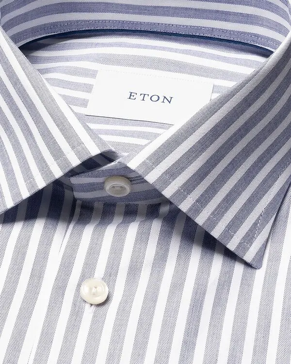 Eton Contemporary Fit Button Front Twill Shirt