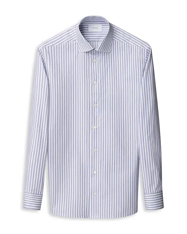 Eton Contemporary Fit Button Front Twill Shirt