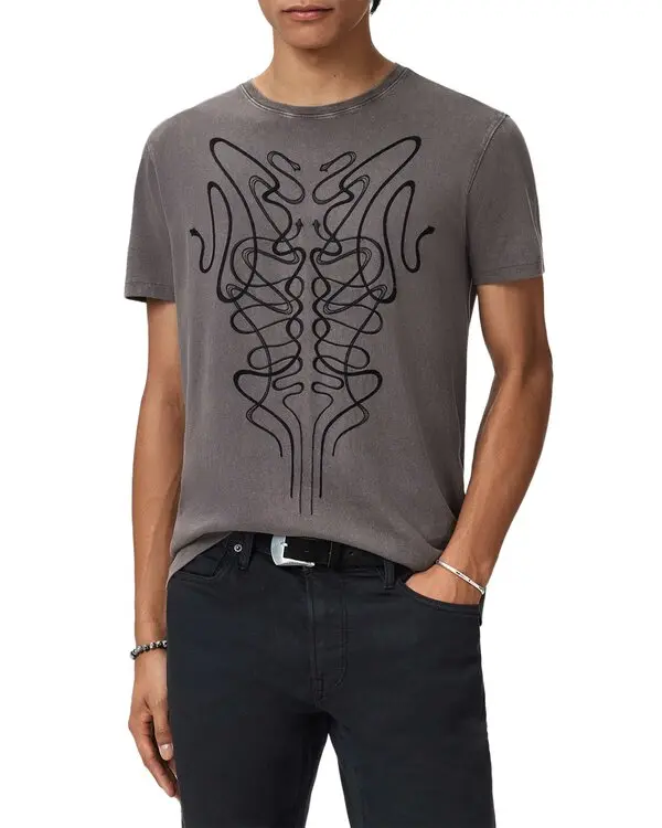John Varvatos Ornate Short Sleeve Crewneck Tee