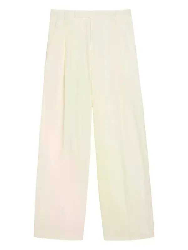 Maria Mcmanus Pleated-front Wide Leg Trousers