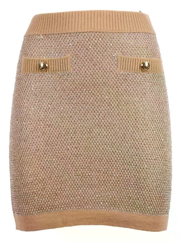 Elisabetta Franchi Knitted Mini Skirt