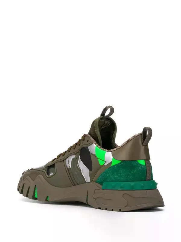Valentino Garavani Camouflage Rockrunner Plus Sneakers