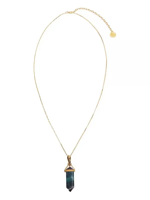 Roberto Cavalli Stone-pendant Necklace - Gold