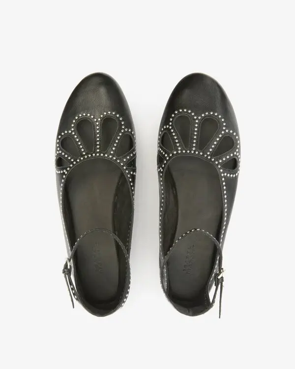Isabel Marant Étoile Bloris Ballet Flats - Black/silver