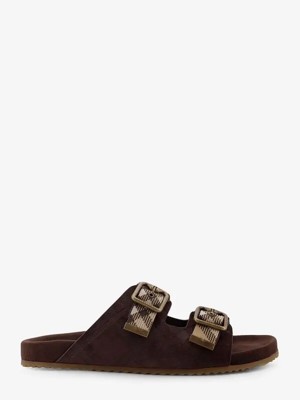 Burberry Urchin Suede Sandals - Brown