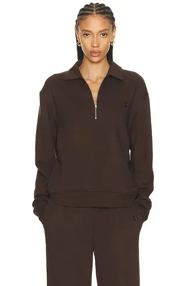 Eterne Zip-up Polo Sweatshirt
