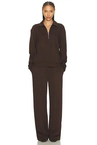 Eterne Zip-up Polo Sweatshirt