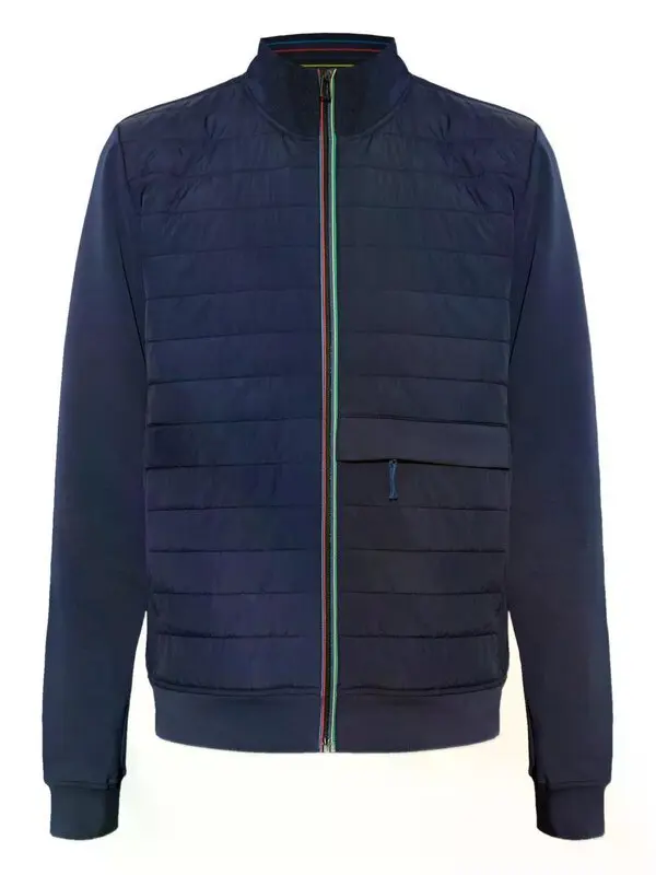 Paul Smith Quilted Panel Jacket - Blue