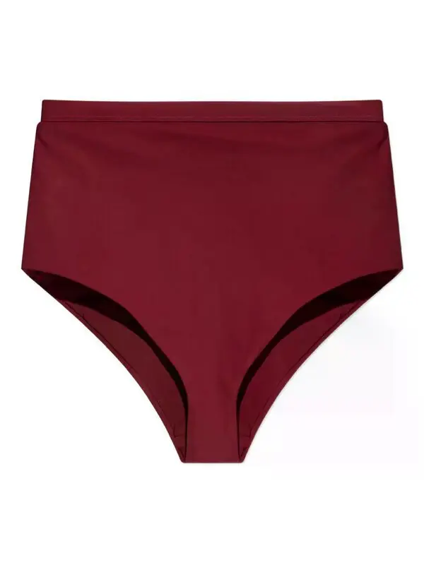 JIL SANDER Logo High-waisted Bikini Bottom - Red