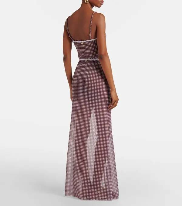 BANANHOT Solay Gingham Maxi Skirt