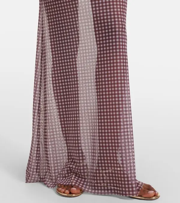 BANANHOT Solay Gingham Maxi Skirt