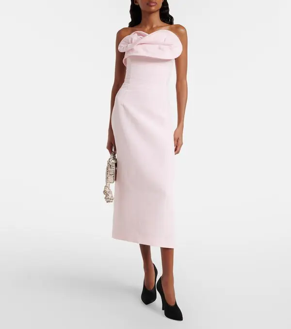 Magda Butrym Silk Bustier Dress - Pink