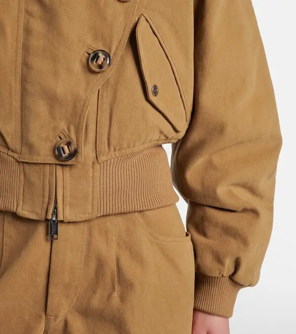 MARANT ETOILE Oana Cotton Twill Jacket - Beige
