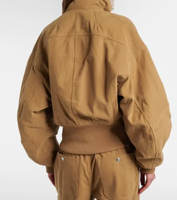 MARANT ETOILE Oana Cotton Twill Jacket - Beige