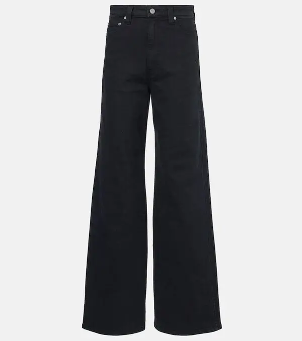 Khaite Dane High-rise Wide-leg Jeans - Blue