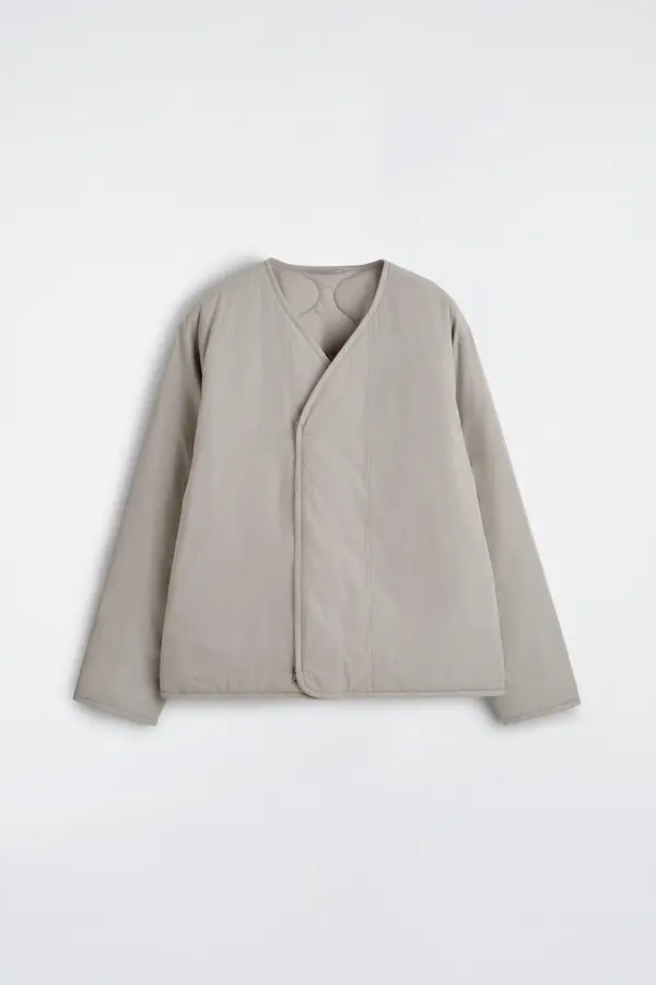 Cos Reversible Quilted Jacket - Gray