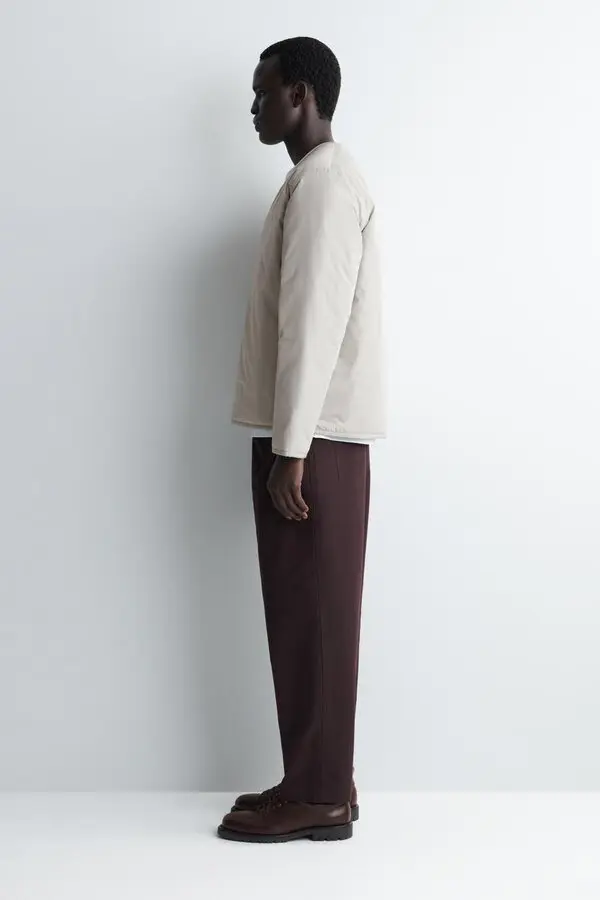 Cos Reversible Quilted Jacket - Gray