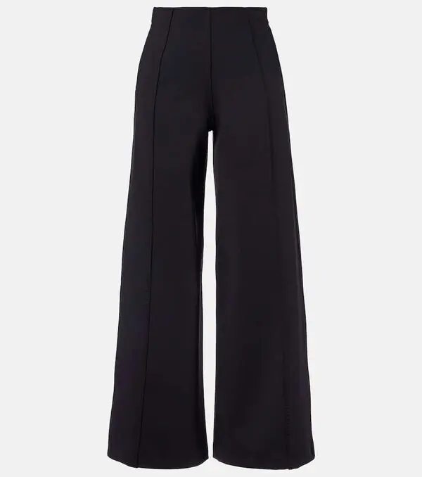 Max Mara Nigella Wide-leg Jersey Pants - Black