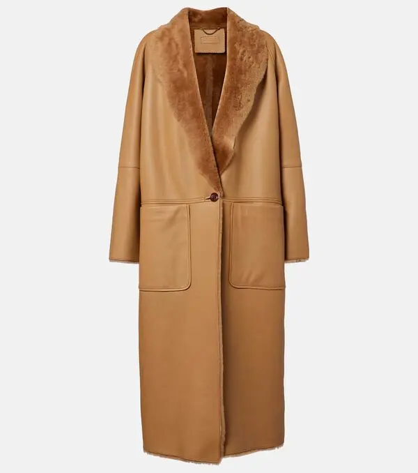 Dorothee Schumacher Shearling-lined Leather Coat