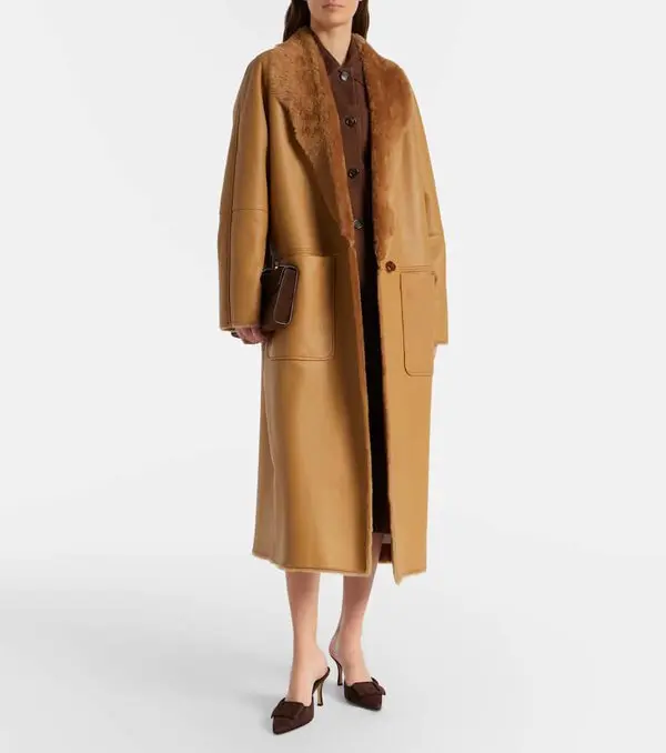 Dorothee Schumacher Shearling-lined Leather Coat
