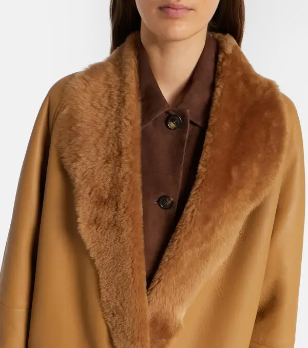 Dorothee Schumacher Shearling-lined Leather Coat