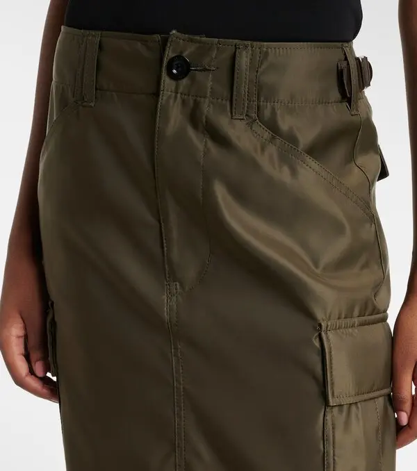 Sacai Pleated Midi Skirt