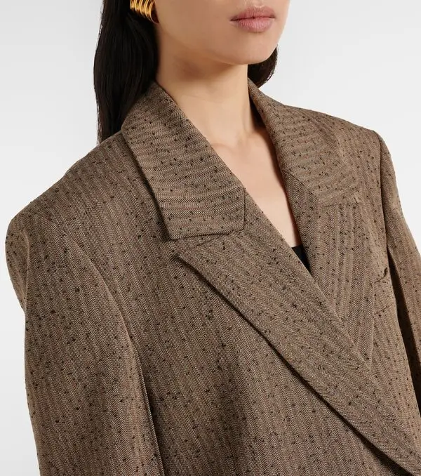 RÓHE Herringbone Wool-blend Blazer