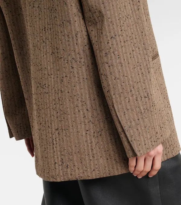 RÓHE Herringbone Wool-blend Blazer