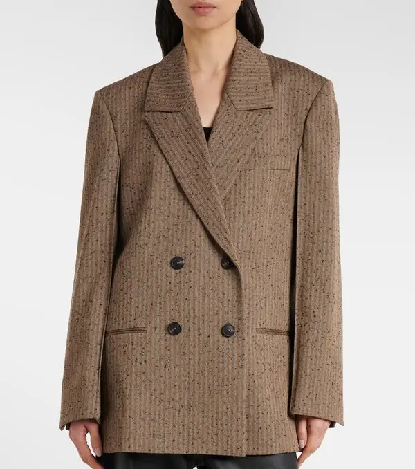 RÓHE Herringbone Wool-blend Blazer