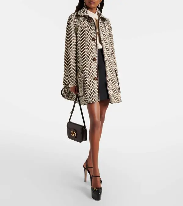 Valentino Garavani Vgold Wool And Cashmere Coat