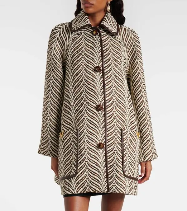 Valentino Garavani Vgold Wool And Cashmere Coat