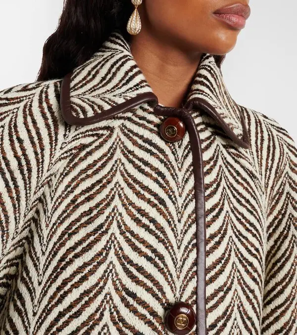Valentino Garavani Vgold Wool And Cashmere Coat
