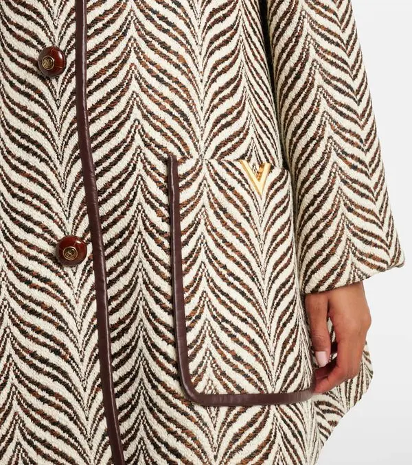 Valentino Garavani Vgold Wool And Cashmere Coat