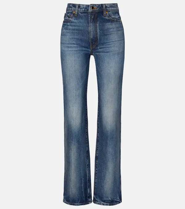Khaite Danielle High-rise Straight Jeans - Blue