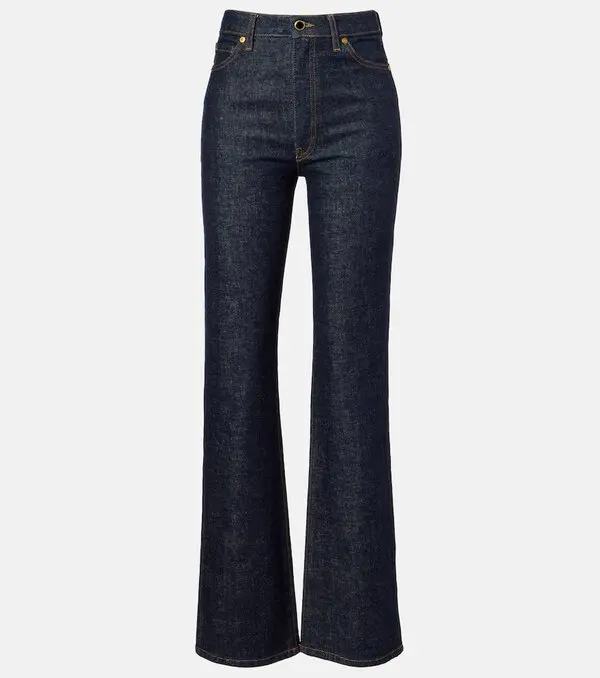 Khaite Danielle High-rise Straight Jeans - Blue