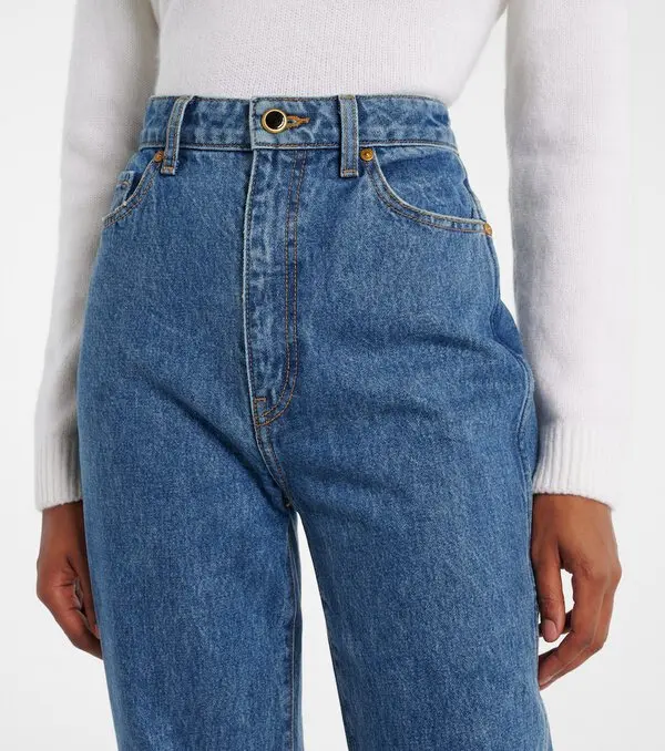 Khaite Danielle High-rise Straight Jeans - Blue