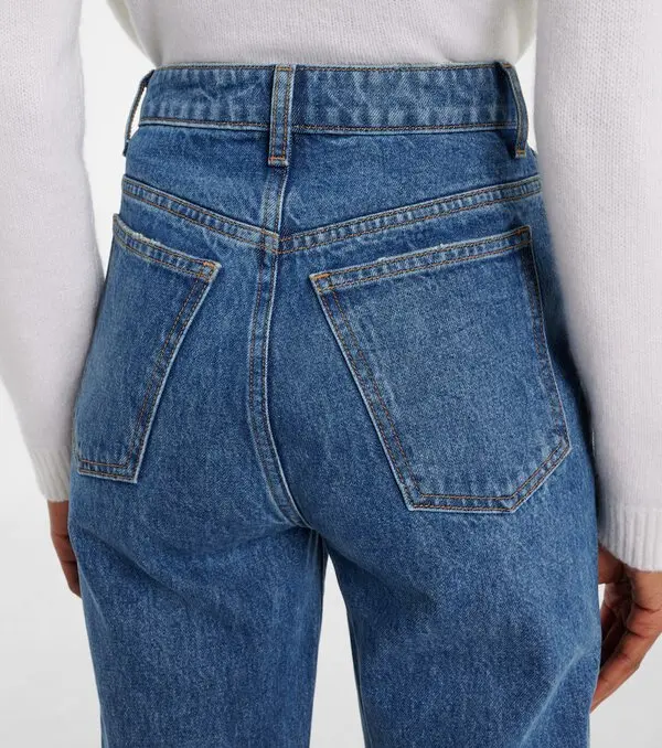 Khaite Danielle High-rise Straight Jeans - Blue