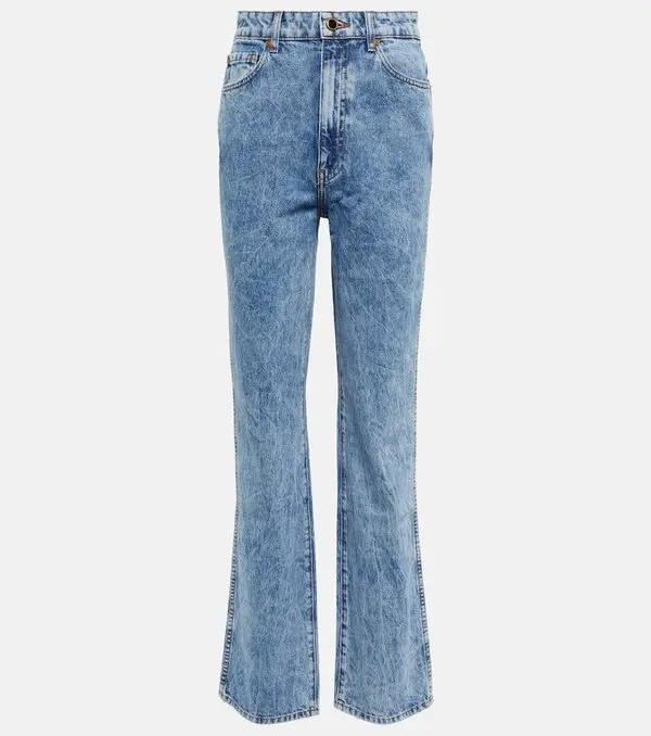 Khaite Danielle High-rise Straight Jeans - Blue