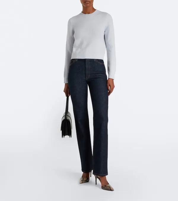 Khaite Danielle High-rise Straight Jeans - Blue