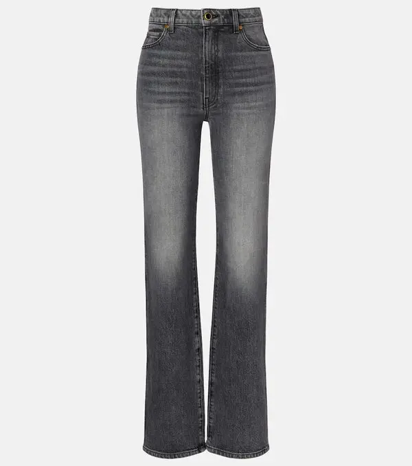 Khaite Danielle High-rise Straight Jeans - Grey