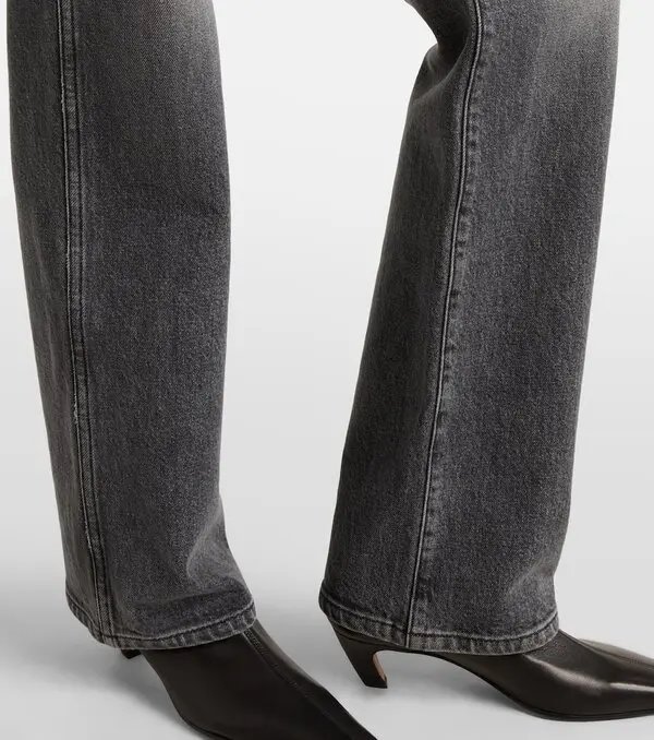 Khaite Danielle High-rise Straight Jeans - Grey