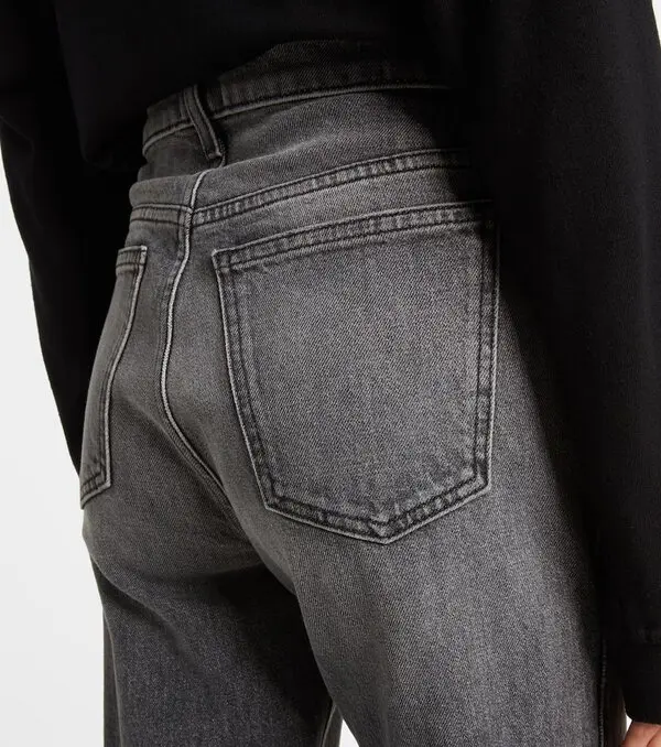 Khaite Danielle High-rise Straight Jeans - Grey