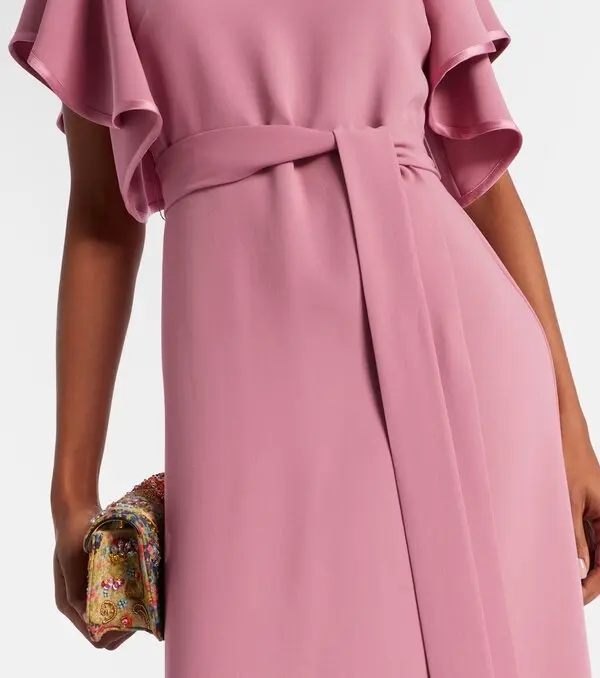 Valentino Garavani Cady Couture Embellished Belted Gown