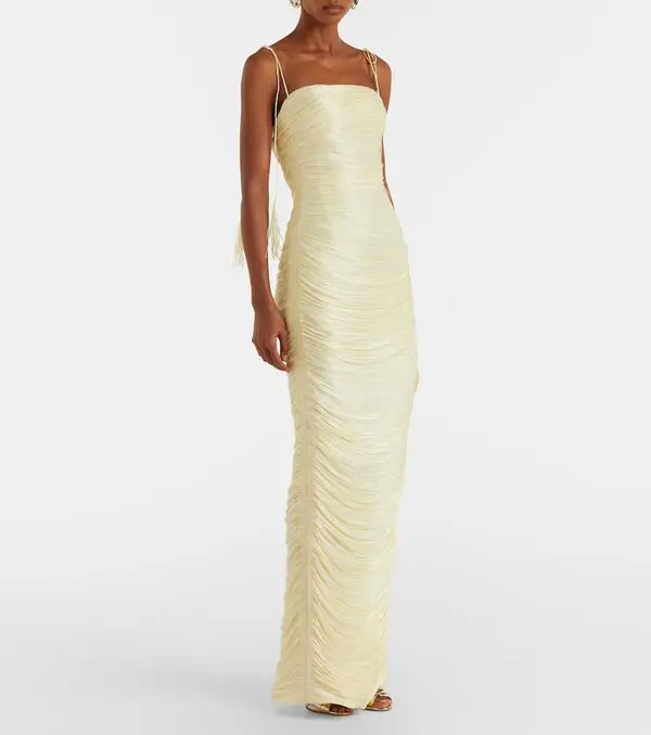 MARMAR HALIM Pleated Organza Gown